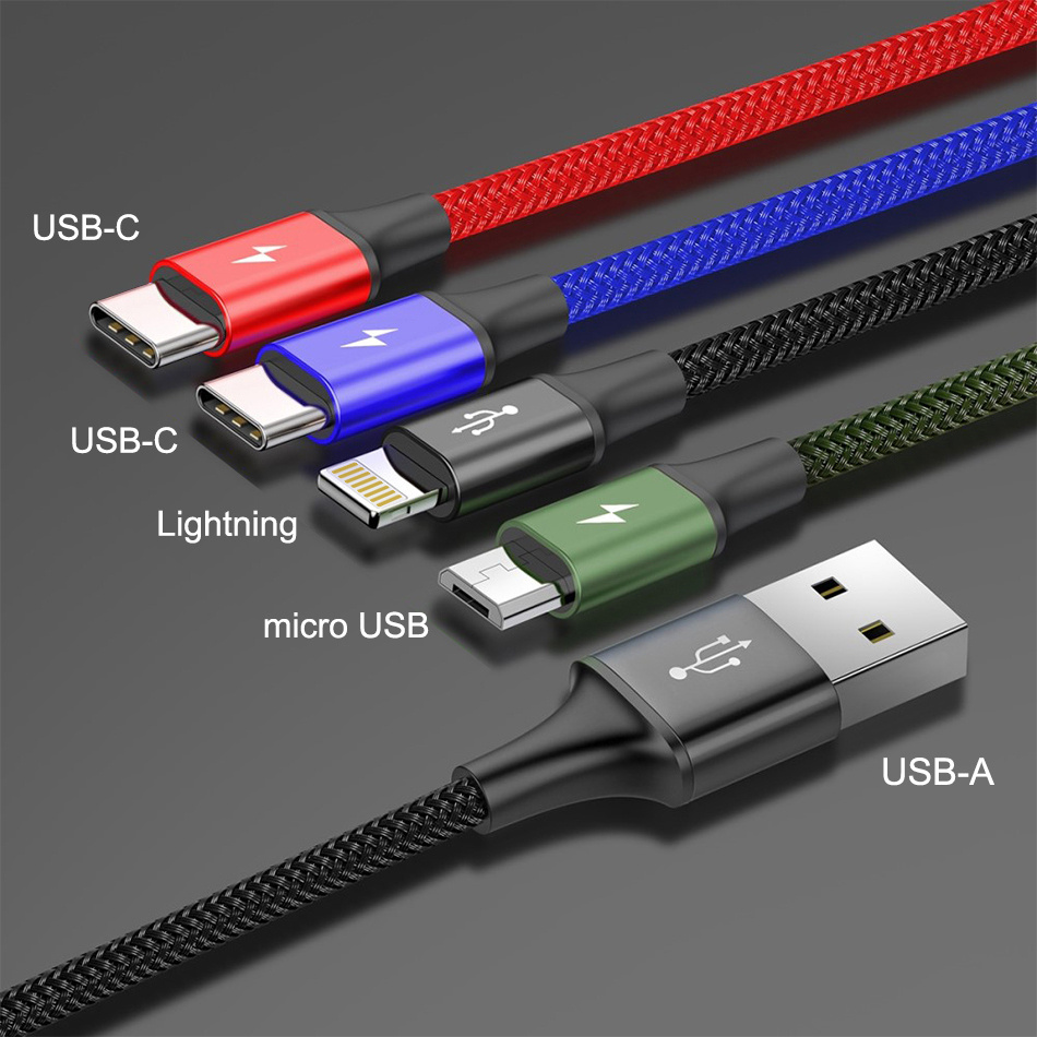 Baseus Rapid 4-in-1 Type-C / Lightning / Micro USB Charging Cable